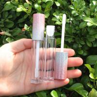 China High Grade ABS AS Glitter Brush Tip Lip Gloss Tubes 4.5ml for sale