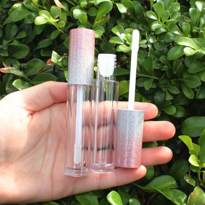 China High Grade ABS AS Glitter Brush Tip Lip Gloss Tubes 4.5ml for sale