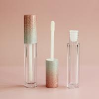 China High Grade ABS AS Glitter Brush Tip Lip Gloss Tubes 4.5ml for sale