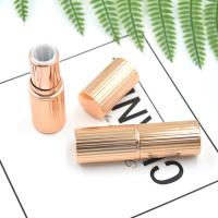 China SGS Screen Printing Round Gold Empty Lipstick Tubes Bulk 4g for sale