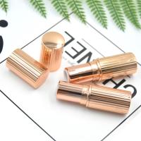 China SGS Screen Printing Round Gold Empty Lipstick Tubes Bulk 4g for sale
