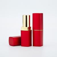 China Red Empty Lipstick Tube Square Tube Phnom Penh  telescopic rotating Lipstick Tube for sale