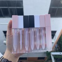 China 3.5ml 5ml 6ml Refillable White Square Lip Gloss Tubes Waterproof for sale