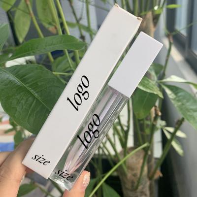 China 3.5ml 5ml 6ml Refillable White Square Lip Gloss Tubes Waterproof for sale
