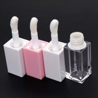 China Waterproof AS Plastic Empty Lip Gloss Tubes With Wand 3.5ml 5ml 6ml for sale