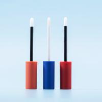 China Unique Cosmetic Container Tube Empty Lip Gloss Tube Sky Blue Wine Red With Logo for sale