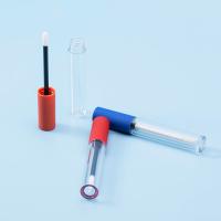 China Unique Cosmetic Container Tube Empty Lip Gloss Tube Sky Blue Wine Red With Logo for sale