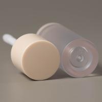 China Luxury 4ml empty Lip Gloss Tube Cream-coloured Frosted Colored Empty Container for sale