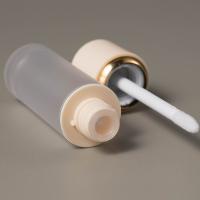 China Luxury 4ml empty Lip Gloss Tube Cream-coloured Frosted Colored Empty Container for sale