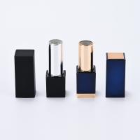 China metal square  Empty Lipstick Tube refillable 4g lipstick tube for lipstick packing for sale