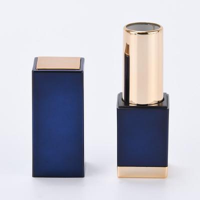 China metal square  Empty Lipstick Tube refillable 4g lipstick tube for lipstick packing for sale
