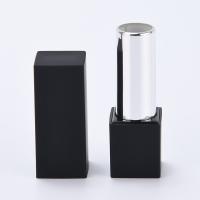 China metal square  Empty Lipstick Tube refillable 4g lipstick tube for lipstick packing for sale