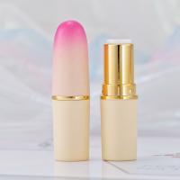 China Multiple Color  Round ABS Refillable Empty Lipstick Tube 3.5g for sale
