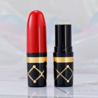China Multiple Color  Round ABS Refillable Empty Lipstick Tube 3.5g for sale