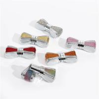 China Bow tie shape golden diamond Empty Lipstick Tube pearl frosted gradient color for sale