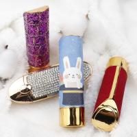 China Red Blue Round ABS Rhinestone Lipstick Tube Caliber 3ml-15ml for sale