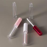 China OEM ODM Clear Round Lip Gloss Containers Wand Tubes UV Coating for sale