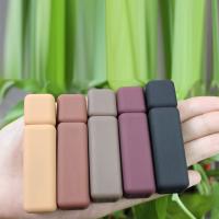 China Private Label 6ml Rubber Plastic Empty Lip Gloss Tubes Square 76*20mm for sale