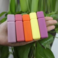 China Private Label 6ml Rubber Plastic Empty Lip Gloss Tubes Square 76*20mm for sale