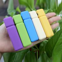 China Private Label 6ml Rubber Plastic Empty Lip Gloss Tubes Square 76*20mm for sale