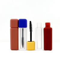 China Length 75mm Rubber Frosted Plastic Mascara Tube 5ml for sale