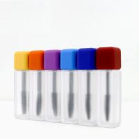 China Length 75mm Rubber Frosted Plastic Mascara Tube 5ml for sale
