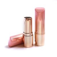 China Rose Gold Empty Lipstick Tube  ound Container  luxury lipstick tube for sale