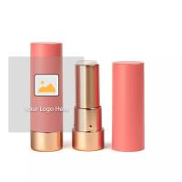 China Rose Gold Empty Lipstick Tube  ound Container  luxury lipstick tube for sale