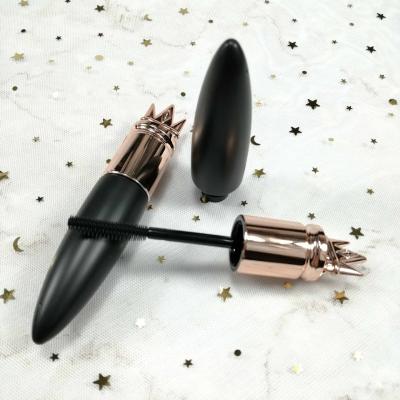 China Painting PMMA Cap Crown Black And Gold Plastic Mascara Tube 20g for sale