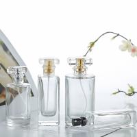China Crimp Pump Transparent Perfume Bottle for sale
