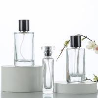 China Crimp Pump Transparent Perfume Bottle for sale