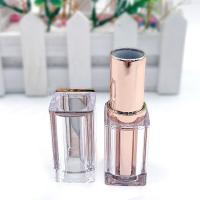 China Fashionable Smooth Square Rose Gold Lipstick Tubes 20g for sale