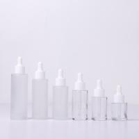 China Round Essential Oil Bottle Glass Cosmetic Serum Dropper Bottle 10ml 15ml 20ml for sale