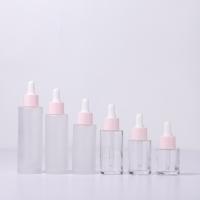 China Round Essential Oil Bottle Glass Cosmetic Serum Dropper Bottle 10ml 15ml 20ml for sale