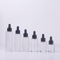 China Round Essential Oil Bottle Glass Cosmetic Serum Dropper Bottle 10ml 15ml 20ml for sale