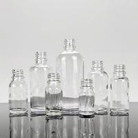 China White Fine Ribbed Glass Essential Oil Bottles With Dropper 0.1kg for sale