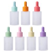 China Hot Stamping Essential Oil Glass Aromatherapy Dropper Bottle 30ml for sale