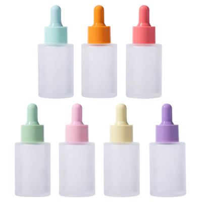 China Hot Stamping Essential Oil Glass Aromatherapy Dropper Bottle 30ml for sale