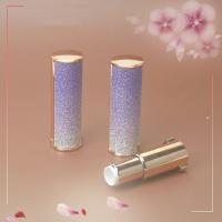 China 12.1mm Gradient Rainbow Plastic Rose Gold Lipstick Tubes 3.5g for sale