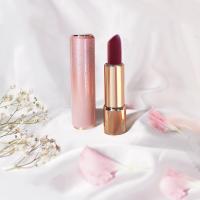 China SGS MSDS Gold Flash Pink Square Empty Lipstick Tube OEM ODM for sale