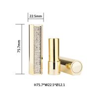 China Pressure Fit Cap ABS Empty Lipstick Tubes Diy Offset Printing for sale