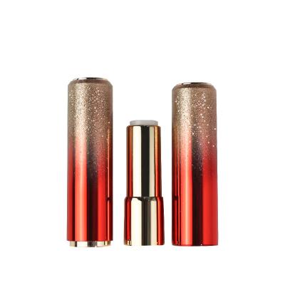 China Plastic Glitter Gold Red Empty Lipstick Bottle ODM Logo 20g for sale
