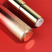 China Plastic Glitter Gold Red Empty Lipstick Bottle ODM Logo 20g for sale