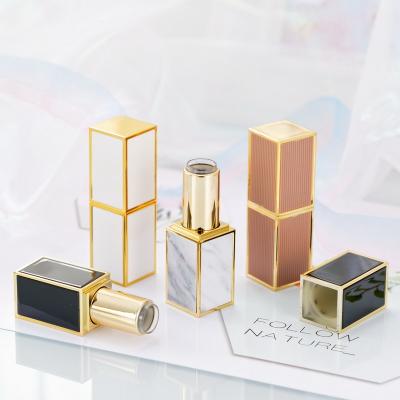 China ABS 12.1mm Frosted Magnetic Lipstick Container Empty 3.5g for sale