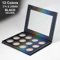 China 3*4 2*6 3*5 Eyeshadow Palette Empty Case Embossing Debossing 26mm Eyeshadow Pans for sale