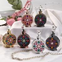 China Arabic Engraving Glass Essential Oil Bottle for sale