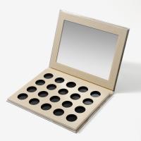 China C1S C2S Art Paper Empty Eyeshadow Box Waterproof Empty 4 Pan Eyeshadow Palette for sale