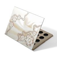 China C1S C2S Art Paper Empty Eyeshadow Box Waterproof Empty 4 Pan Eyeshadow Palette for sale