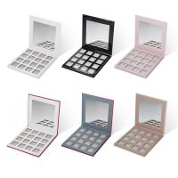 China Cosmetic 23mm 9 Pan Empty Eyeshadow Palette Glossy Matte Lamination for sale