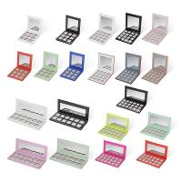 China Cosmetic 23mm 9 Pan Empty Eyeshadow Palette Glossy Matte Lamination for sale